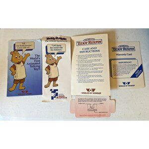 Worlds of Wonder | Toys | Teddy Ruxpin Works Original Box Map Book Tape ...